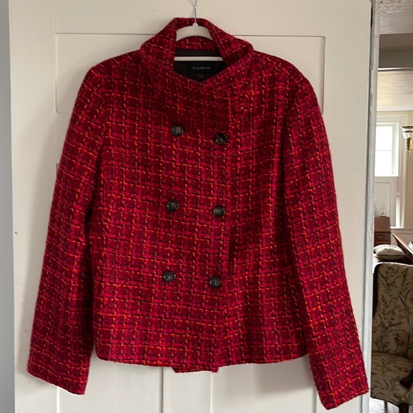 Talbots | Jackets & Coats | Talbots Size 6 Red Double Breasted Jacket | Poshmark